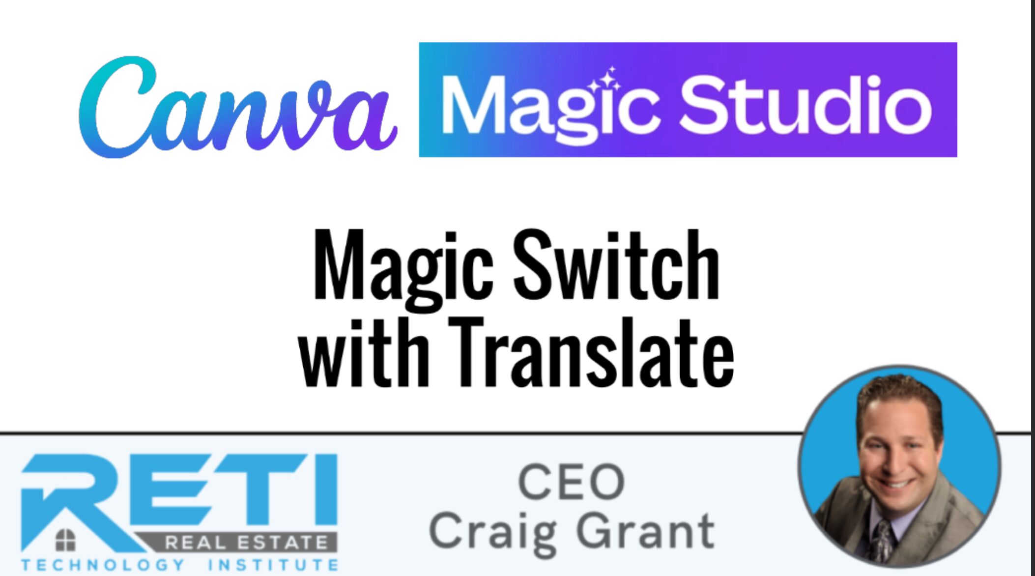 Canva Pro Magic Switch – OSCAR Online Tech Training Center Powered by RETI